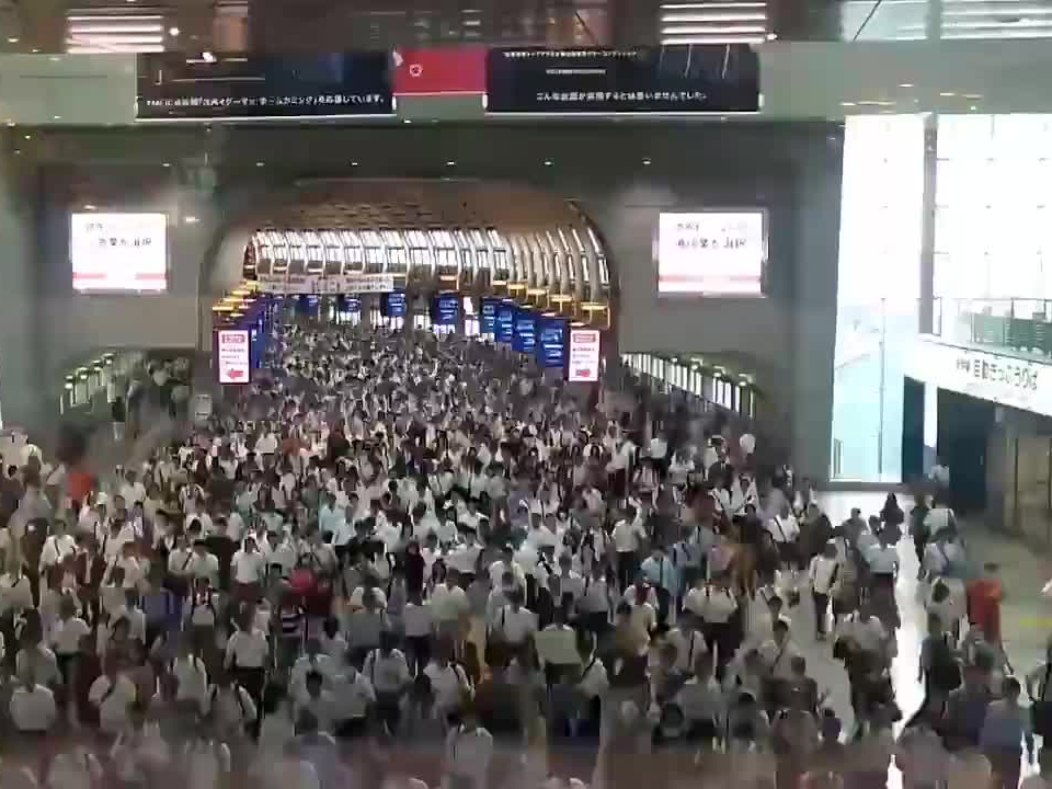 Tak wygląda metro w Tokio w czasie szczytu - wideo w cda.pl