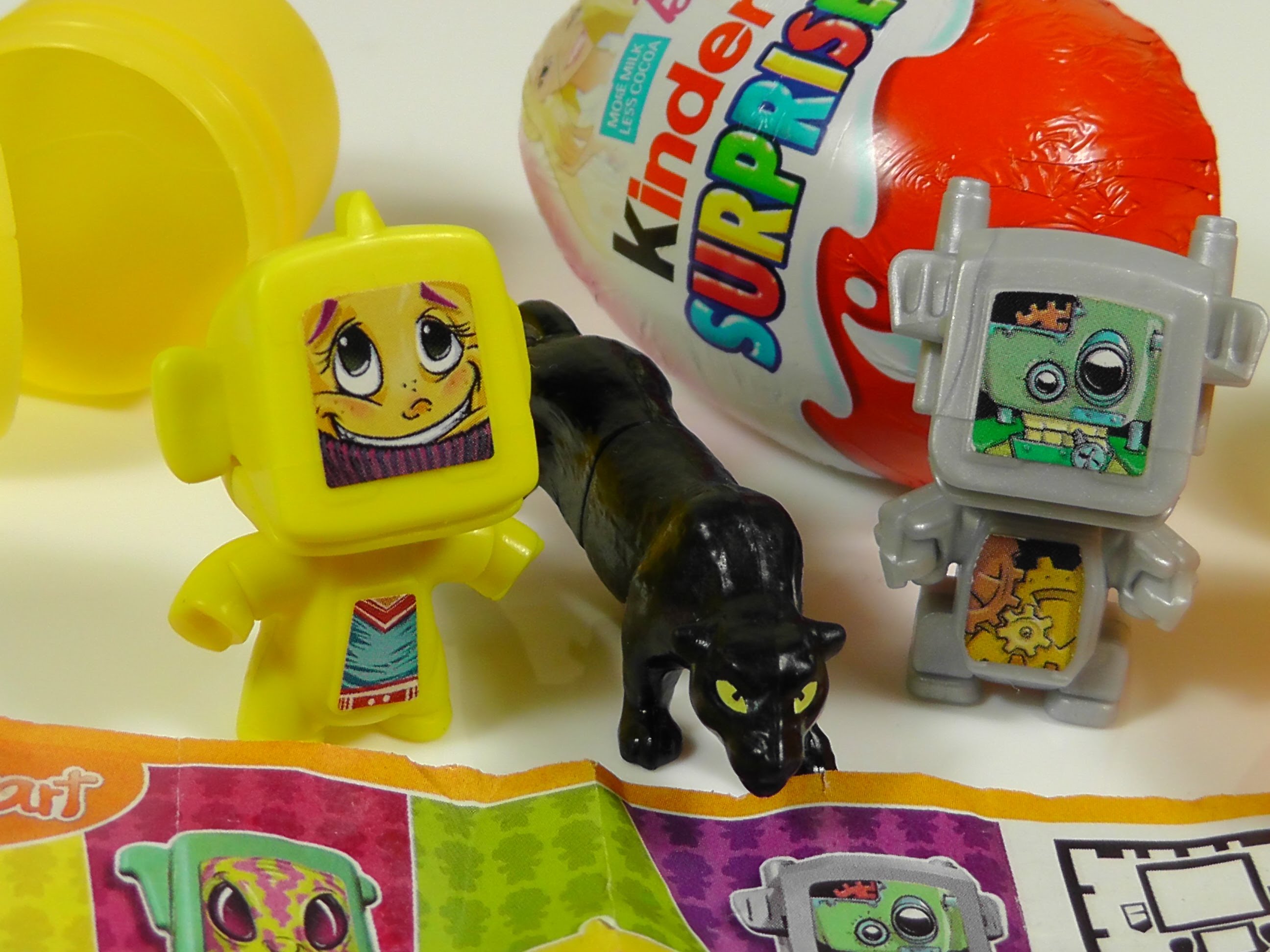 Magic kinder Mixart, kosmita, Wilk- Jajka niespodzianki- Baw się z nami ...