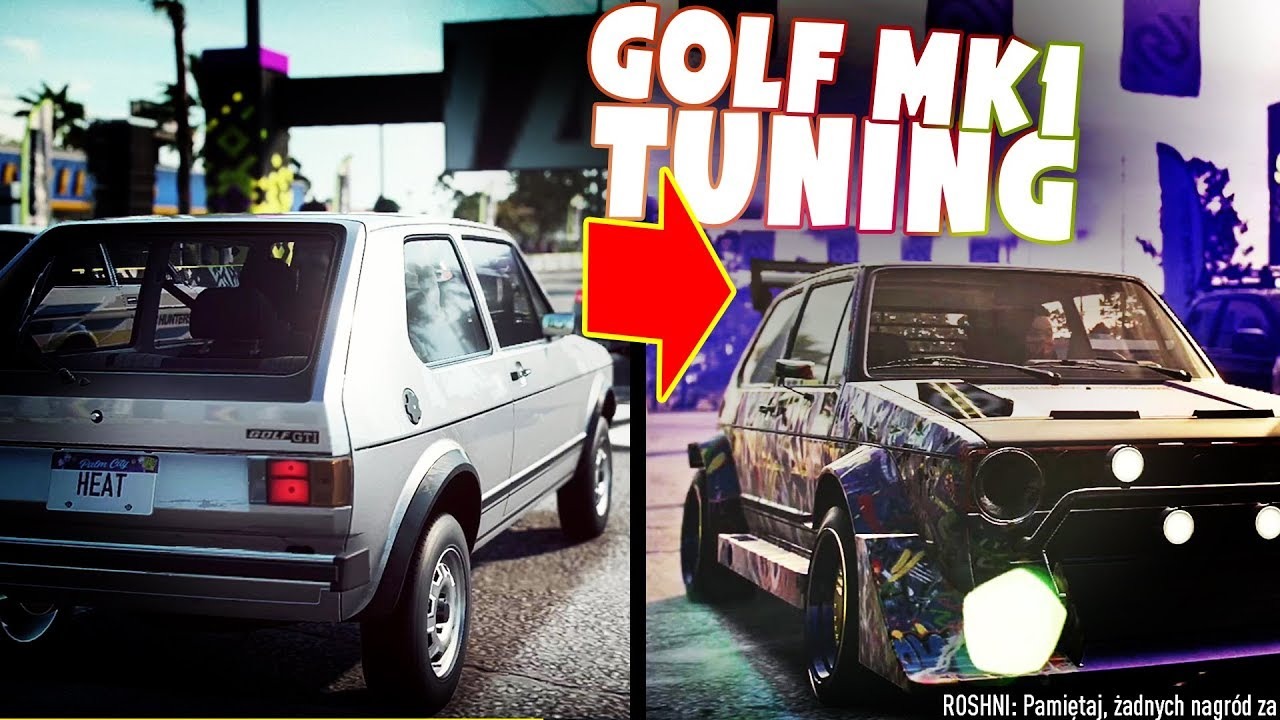 NFS HEAT \ GOLF MK1 TUNING OFFROAD 1080p - CDA