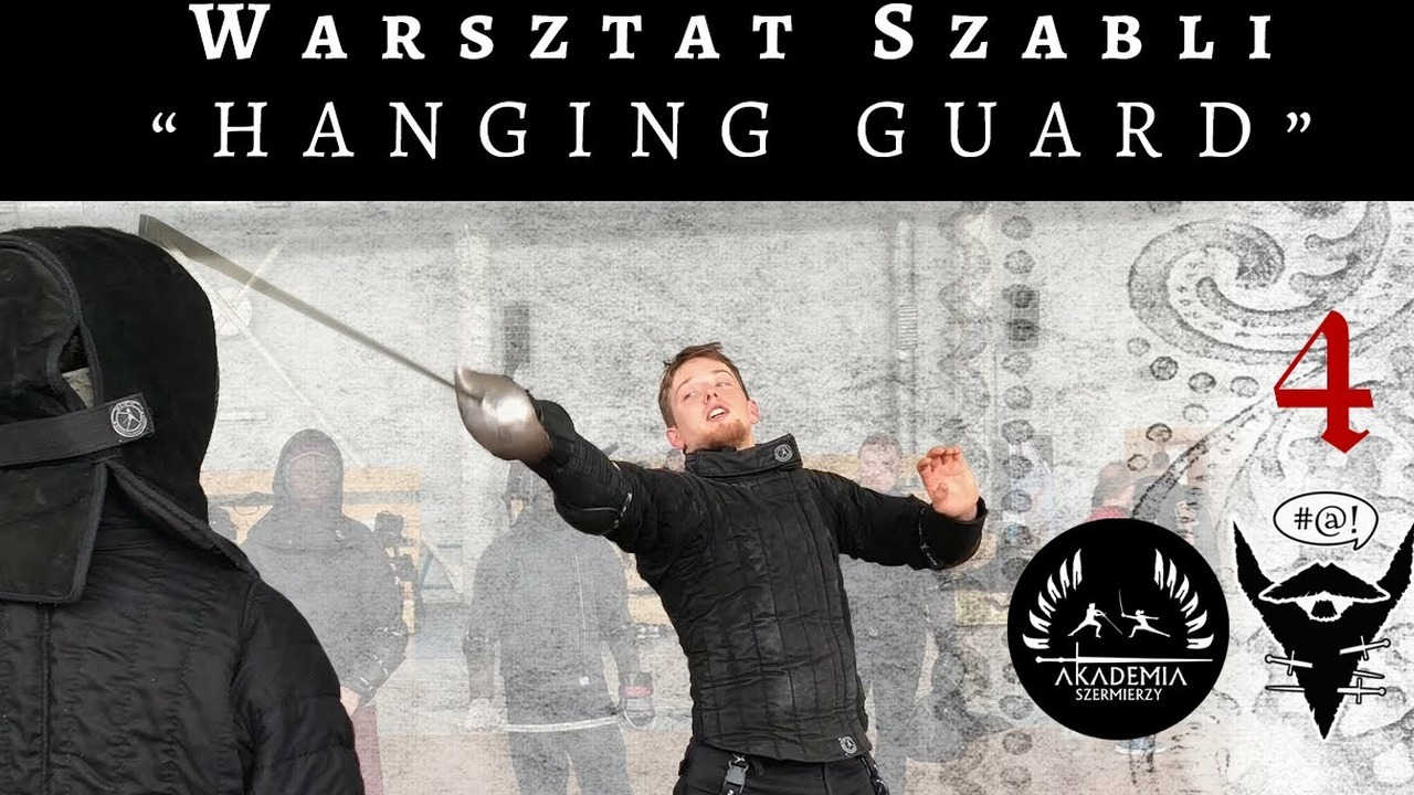 Walka szablą. Hanging Guard. Antek Olbrychski z Akademii Szermierzy ...