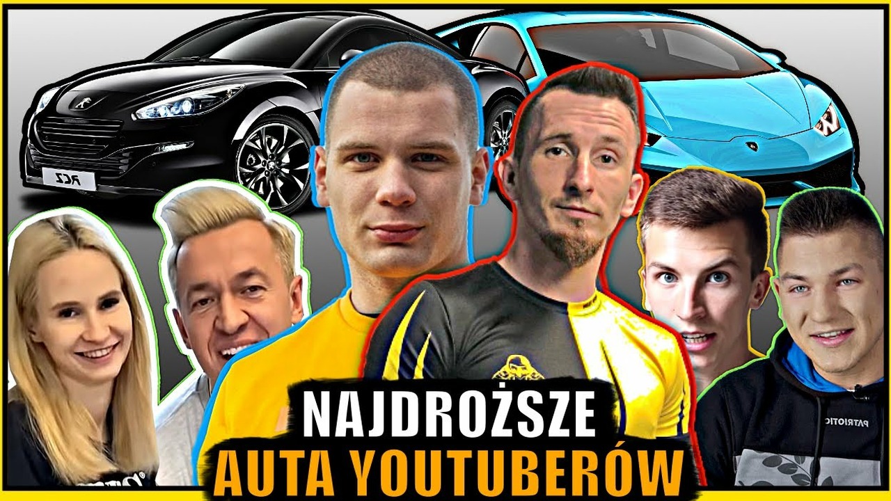 NAJDROŻSZE Auta Youtuberów | Budda, Medusa, Isamu, Sitrox, Happy Family ...