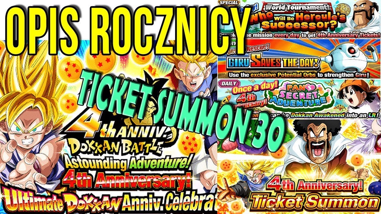 DBZ DOKKAN EVENTY - Kosiorskione - cda.pl