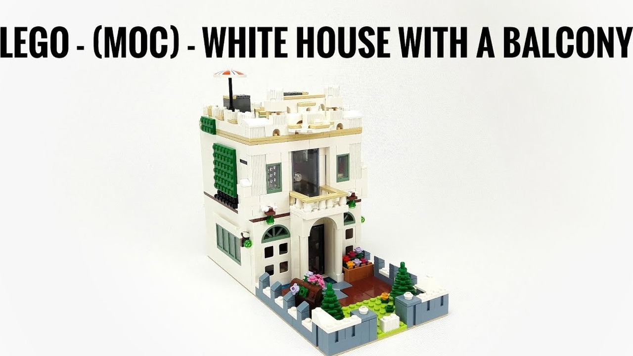 Lego - (MOC) - White House With A Balcony - Biały Dom z Balkonem - CDA