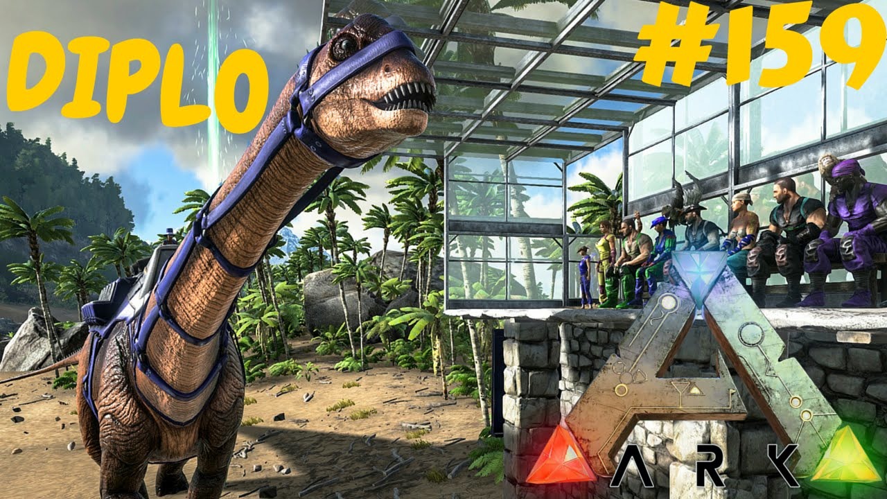 ARK Survival Evolved - Diplodocus oswajanie niesfornego dino #139 - CDA