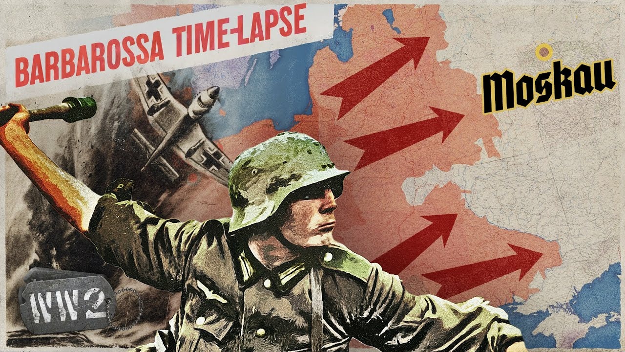 Operation Barbarossa Time-Lapse Map - Eastern Front 1941-1942 - WW2 - CDA
