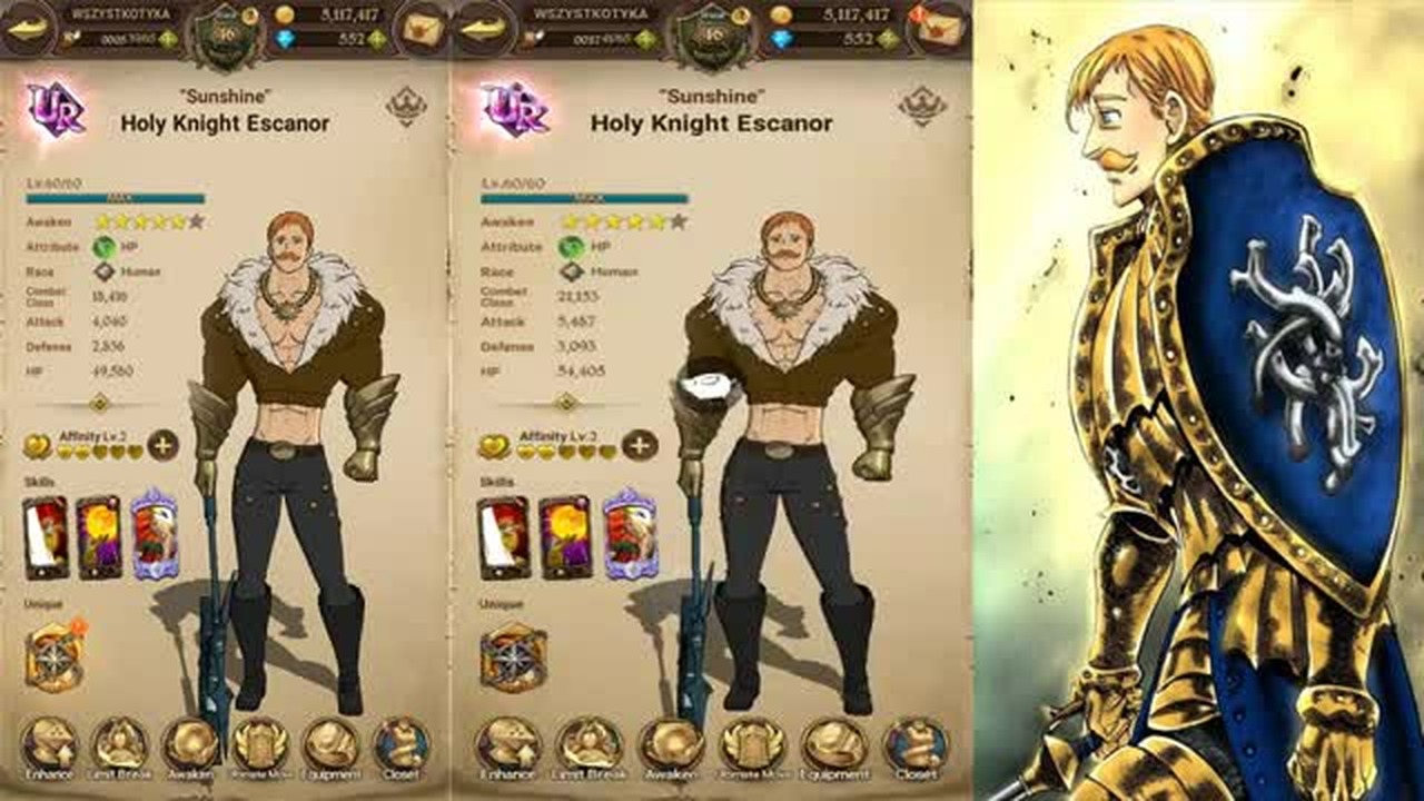 Sunshine Holy Knight Escanor Unique The One at the Pinnacle - CDA