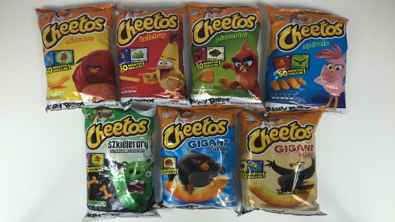 ANGRY BIRDS Cheetos // Angry Birds Movie Stickers - CDA