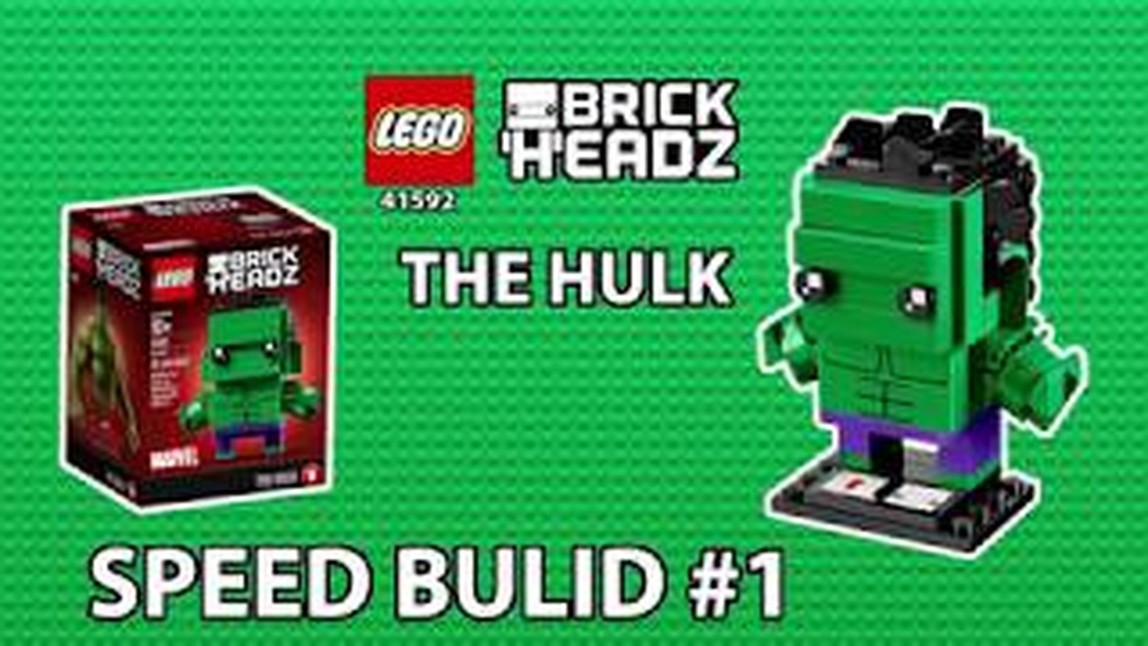 LEGO BrickHeadz 41592 The Hulk - Lego Speed Build - CDA