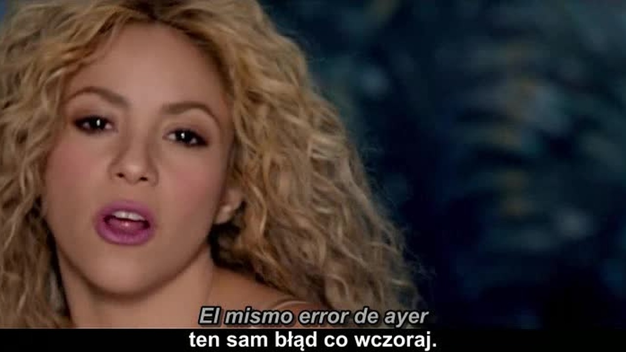 SHAKIRA - Nunca Me Acuerdo De Olvidarte Nigdy nie pamiętam, aby ...